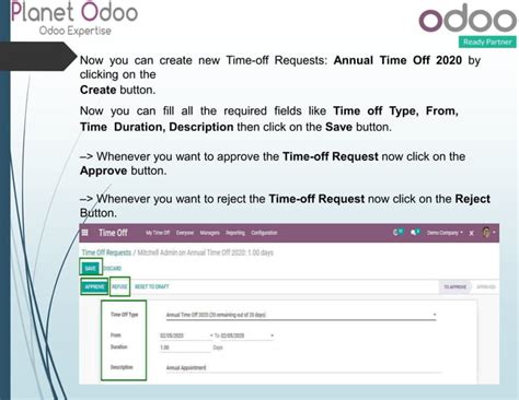 odoo 13 time off module pptx