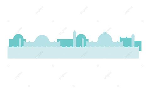 Vector Object Of Semiflat Colored Religious Landscape In India Vector