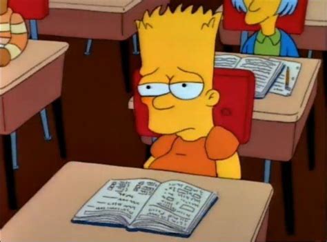 Bart Simpson In Class