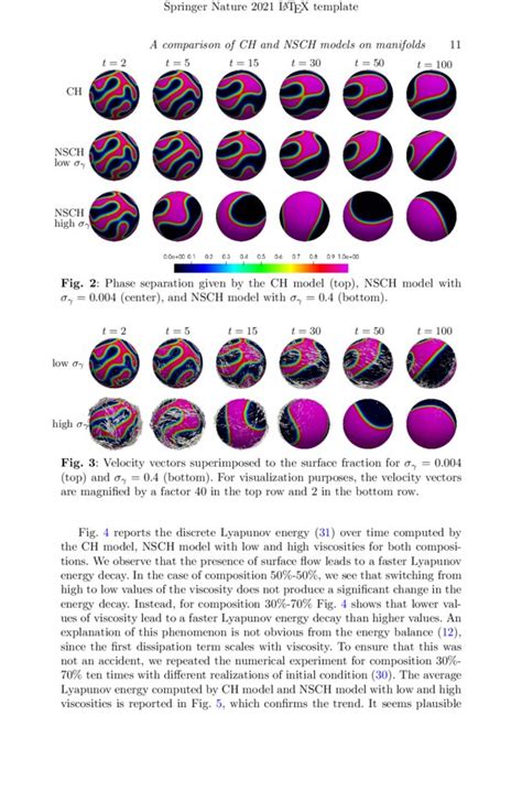 A Comparison Of Cahn Hilliard And Navier Stokes Cahn Hilliard Models On