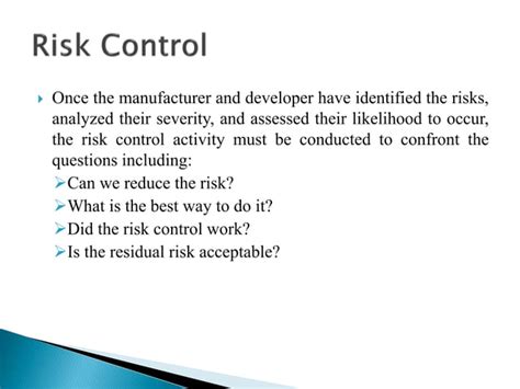 Iso 14971 Quality Risk Management Of Medical Devices Pptx
