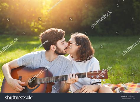 Adorable Couple Have Passionate Kiss Spend Stock Photo Shutterstock