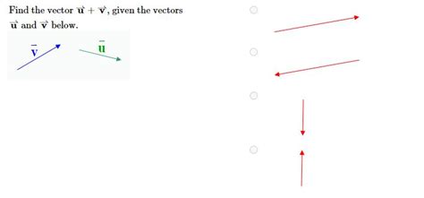 solved find the vector vec u vec v ﻿given the
