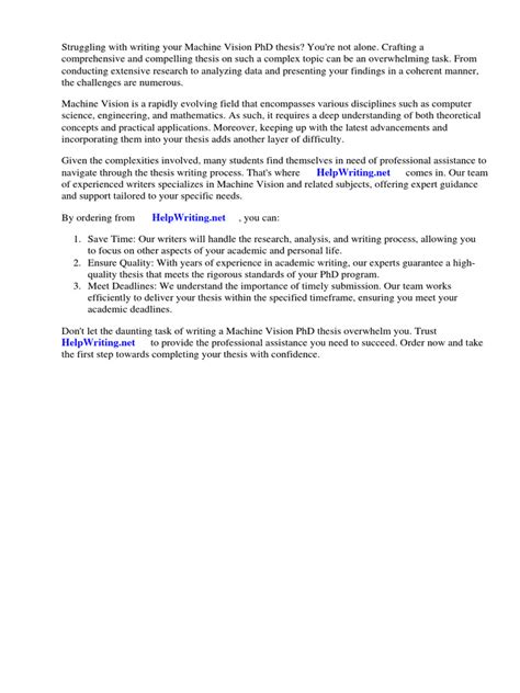 Machine Vision Phd Thesis Pdf Machine Learning Computer Vision