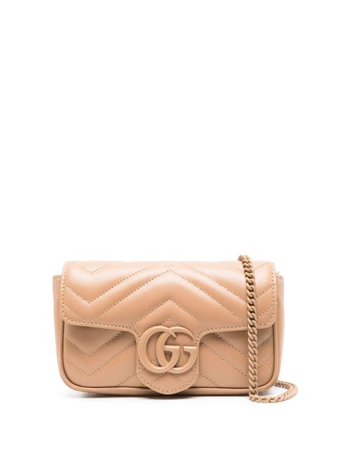 Gucci Gg Marmont Super Mini Bag In Neutrals ModeSens