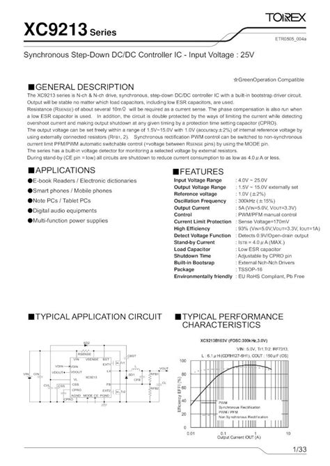 Pdf Synchronous Step Down Dcdc Controller Ic Input Voltage
