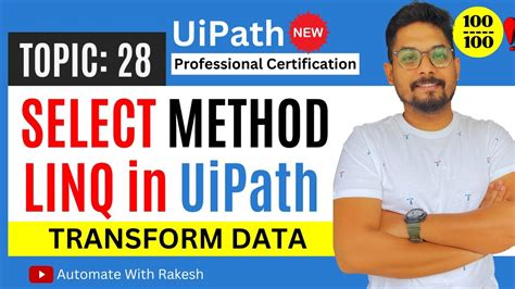 The Select Method In Linq With Demo Youtube