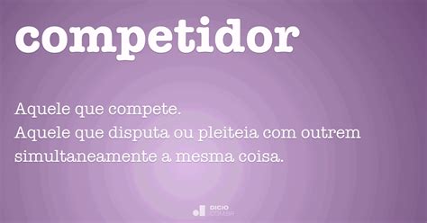 Competidor Dicio Dicionário Online De Português