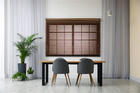 Modern Empty Table In Room Interior Stock Image Image Of Accessory