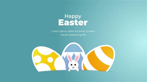 Cute Happy Easter Day Background 5838957 Vector Art At Vecteezy
