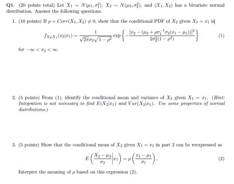 solved q1 20 points total let x1 distribution answer the