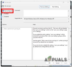 Fix Sync Settings Greyed Out On Windows