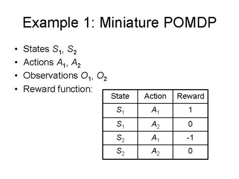 Class 4 Partially Observable Mdps Partially Observable Markov