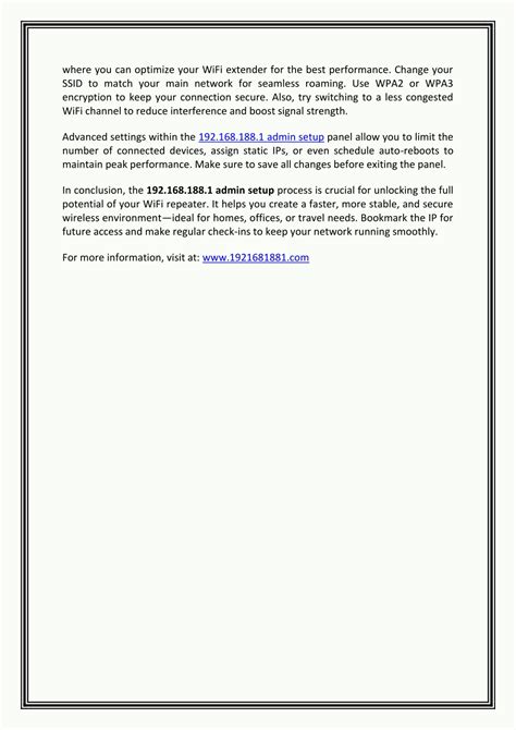 Ppt 192 168 188 1 Admin Setup Your Gateway To Seamless Wifi Performance Powerpoint