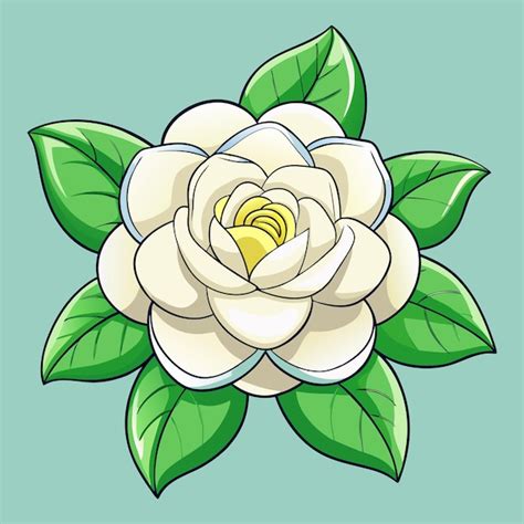 Gardenia Flower Clipart Vector Illustration Premium Ai Generated Vector