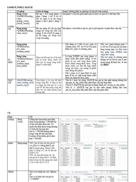 lookup index match pdf