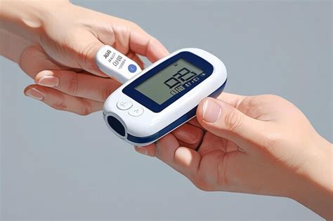 Blood Glucose Test Glucometer Sugar Level Measurement Premium Ai