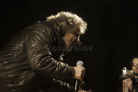 Beppe Grillo During An Election Rally Editorial Photo Image Of Talk