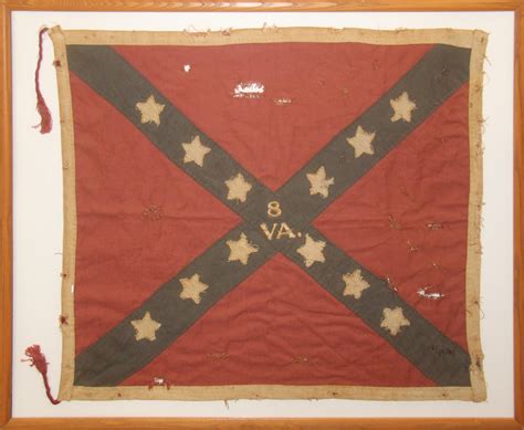 At Auction Early Copy Civil War Confederate Battle Flag 8 Va