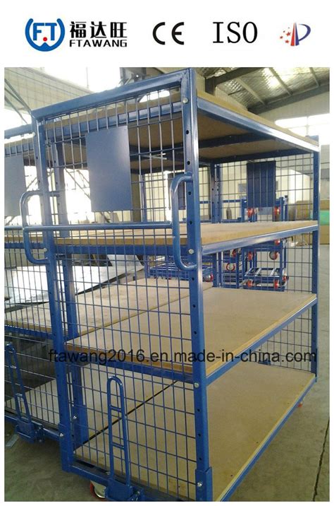 Folded Warehouse Storage Security Wire Mesh With Wheels Artofit