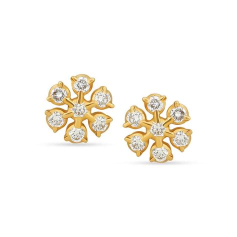 Buy Peerless Gold Studs At Best Price Tanishq Us