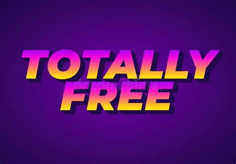 Totally Free Text Effect For Digital Ads Purpose Stock Vector Illustration Of Business