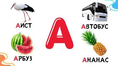 Алфавит для детей Учим буквы и слова Азбука с картинками для малышей