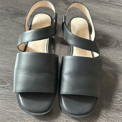 Gorman Black Sofia Sandal Worn A Couple Of Times Depop