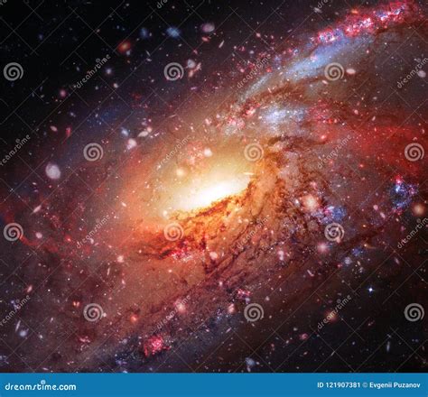 Galaxia Espiral Colorida En Espacio Exterior Elementos De Esta Imagen