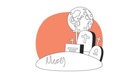 Animated Graveyard Stock Video Footage For Free Download