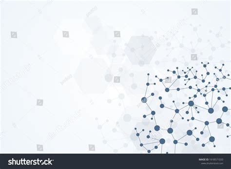 Structure Molecule Communication Dna Atom Neurons Stock Vector Royalty