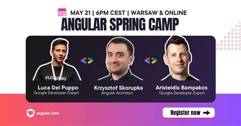 House Of Angular On Linkedin Angularlove Spring Camp Warsaw And Online