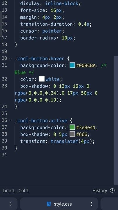Amazing Animation Button Code Procoder Shorts Coding Youtube