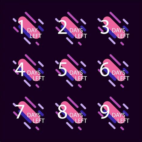 Premium Vector Number Of Days Left Badge For Promotion Sale