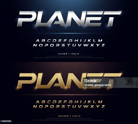 우아한 실버 골든 금속 크롬 알파벳 글꼴 색 타이 포 그래피 현대적인 스타일 골드 폰트 로고 포스터 초대장에 대 한 설정입니다 벡터 일러스트 레이 션 금 금속에 대한 스톡