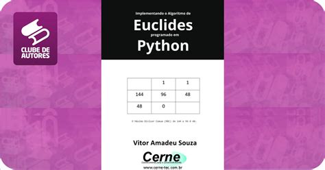 Implementando O Algoritmo De Euclides Programado Em Python Por Vitor