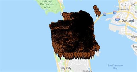 So San Francisco Has A Bit Of A Public Defecation Problem Each Dot Is