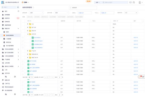 表格页 多级 树形 CRM系统 纷享销客 saas b端 陈婉宁