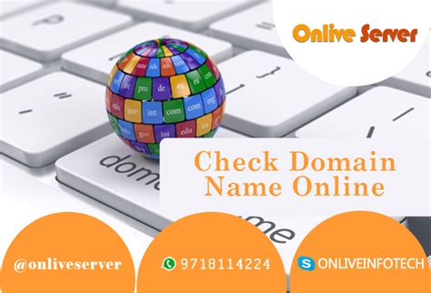 Check Domain Name Online Availabilities From Onlive Server