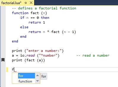 Visual Studio Extension For Lua Visual Studio Marketplace