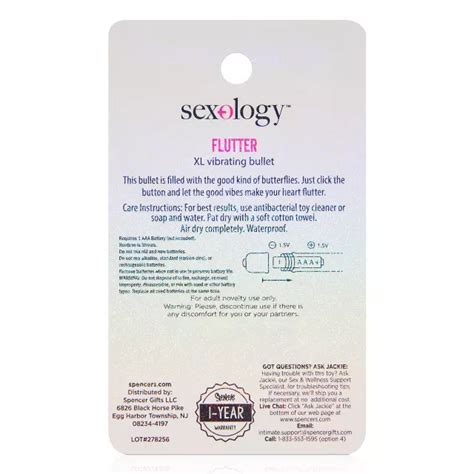 Flutter Bullet Vibrator Sexology Spencers