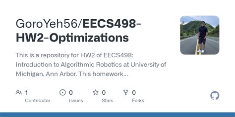Github Goroyeh56eecs498 Hw2 Optimizations This Is A Repository For Hw2 Of Eecs498