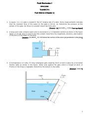 Fluid Mechanics I Solving Fluid Statics Problems Course Hero
