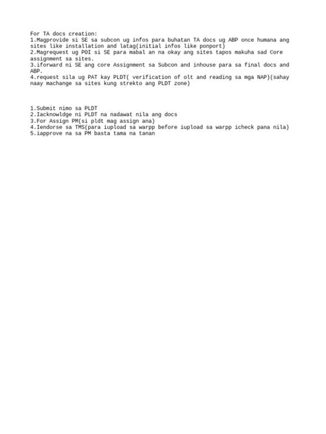 Ta Process Pdf