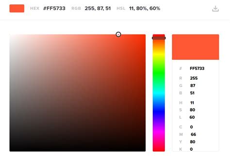 Get Color Codes With Web Based Color Picker Color Chart And Html