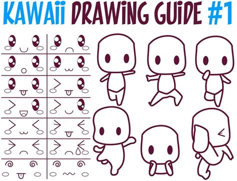 Guide To Drawing Kawaii Characters Part How To Draw Kawaii People