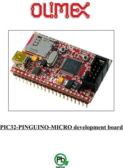 Pic32 Pinguino Micro Dev Brd Manual Datasheet By Olimex Ltd Digi Key