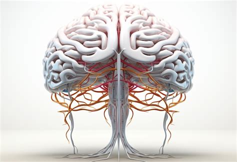 Closeup View Of The Human Brain Depicting Firing Neurons And Neural