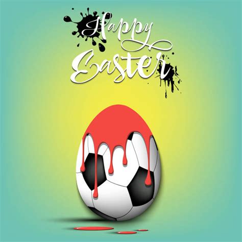 170 Huevo De Pascua Con Huevos De Fútbol Fotografías De Stock Fotos E