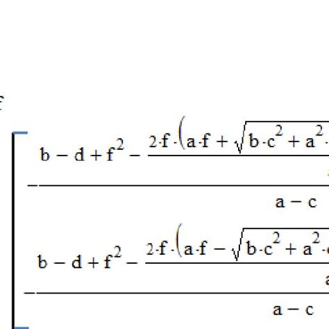 Listing Of The Mathcad Program For The Symbolic Solution Of Equation 1